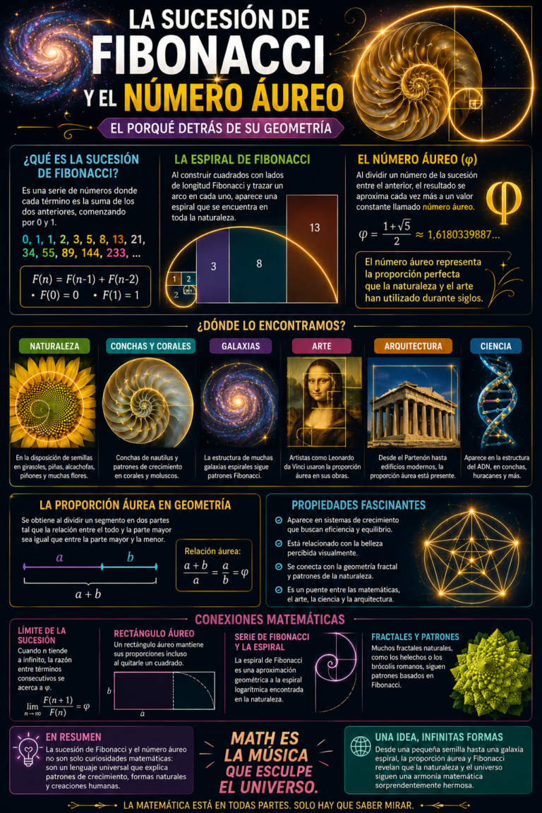 La sucesión de Fibonacci y el Número Áureo